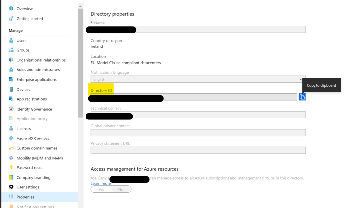 How to – Find your Azure Tenant ID – wedoAzure