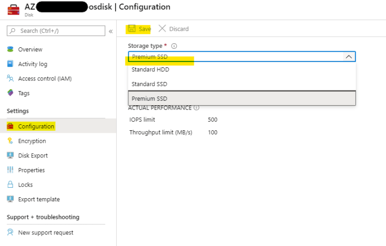How To – Convert Azure Managed Disk Performance SKU – wedoAzure