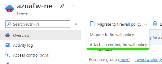 How to – Migrate Azure Firewall from Classic Rules to Policy – wedoAzure